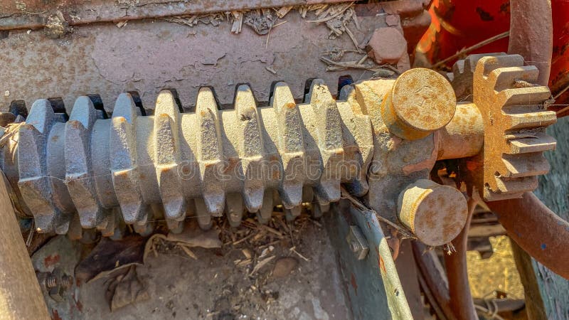 Old Mechanism for Wood Processing Stock Photo - Image of light, steel ...