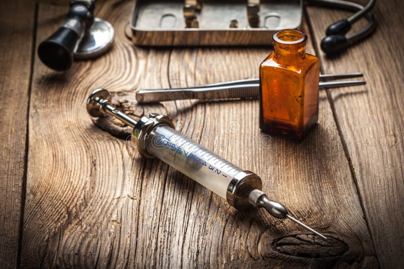 Old medical instruments. stock image. Image of medicine - 67096339