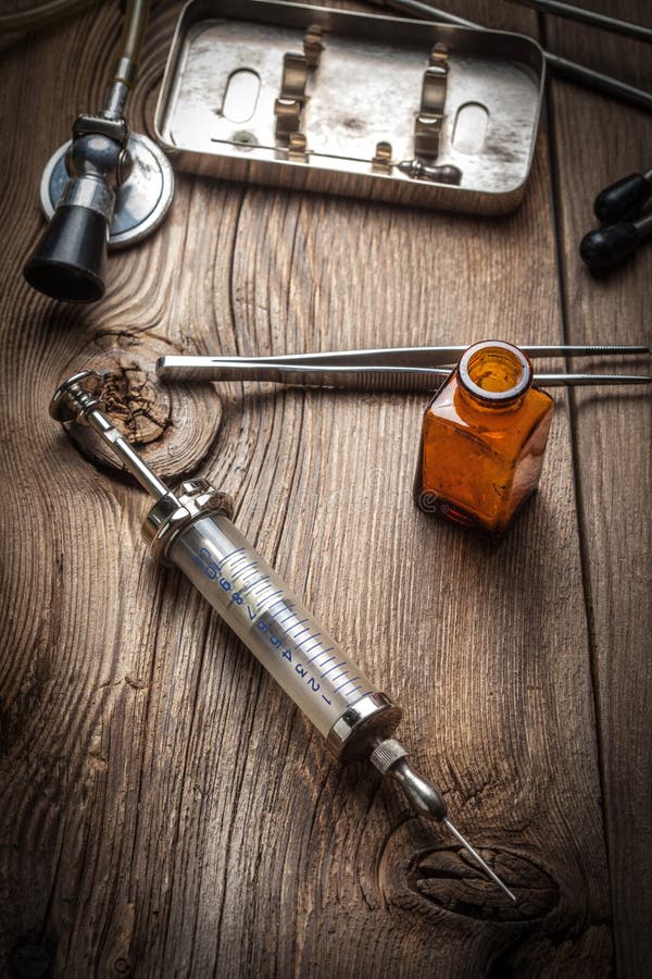 Old medical instruments. stock photo. Image of equipment - 67096410