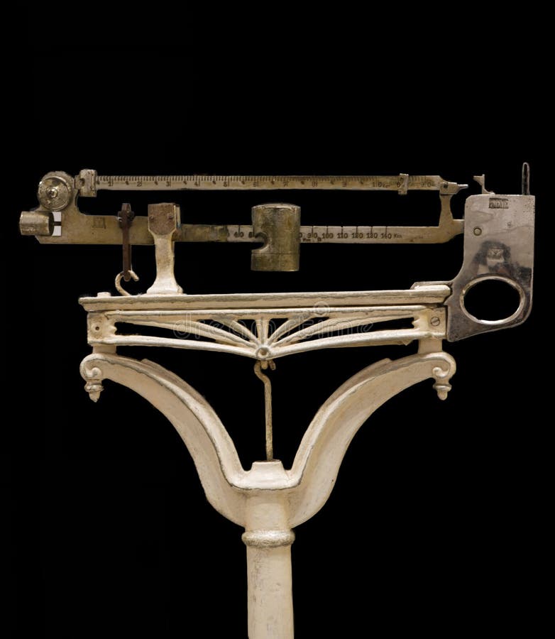 Vintage scale on store stock image. Image of obsolete - 58652609