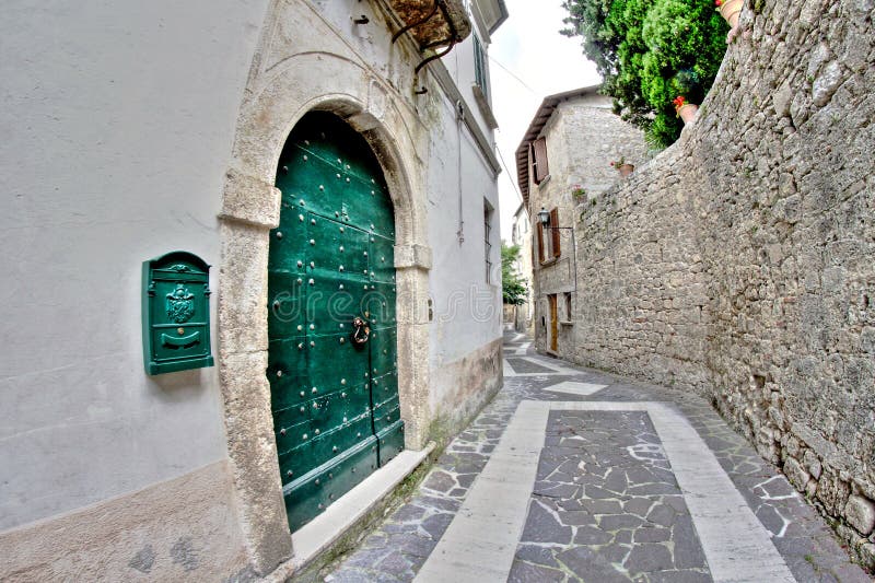 Old medieval alley stock image. Image of darkness, estate - 32896371