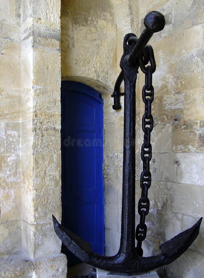 Old Medieval Anchor stock photo. Image of iron, medieval - 3360940