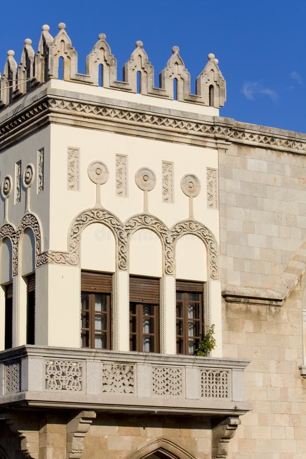Old Medieval Building at Rhodes, Greece Stock Photo - Image of ...
