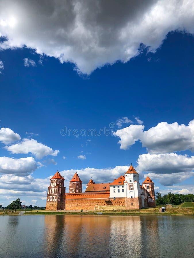 Old Medieval Castle in Belarus Stock Image - Image of architecture ...