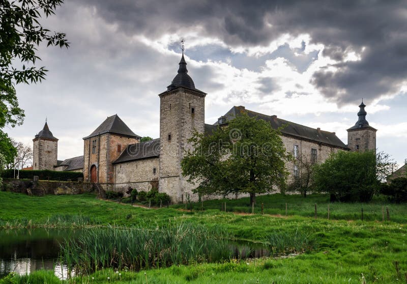 Old Castle with Lake and Reflection Stock Photo - Image of structure ...