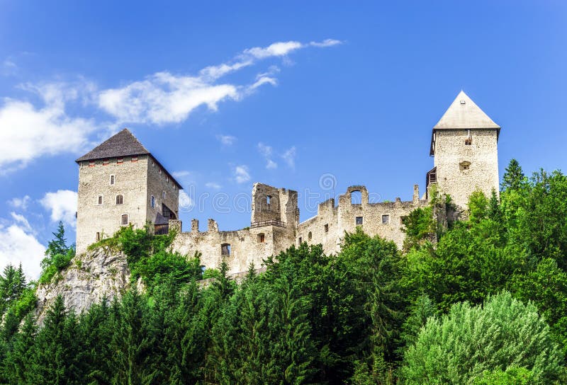 Old Medieval Castle Gallenstein in Austria Stock Photo - Image of ...