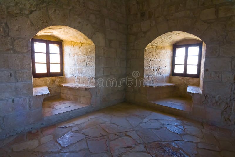 Old medieval castle museum stock image. Image of interior - 259047049