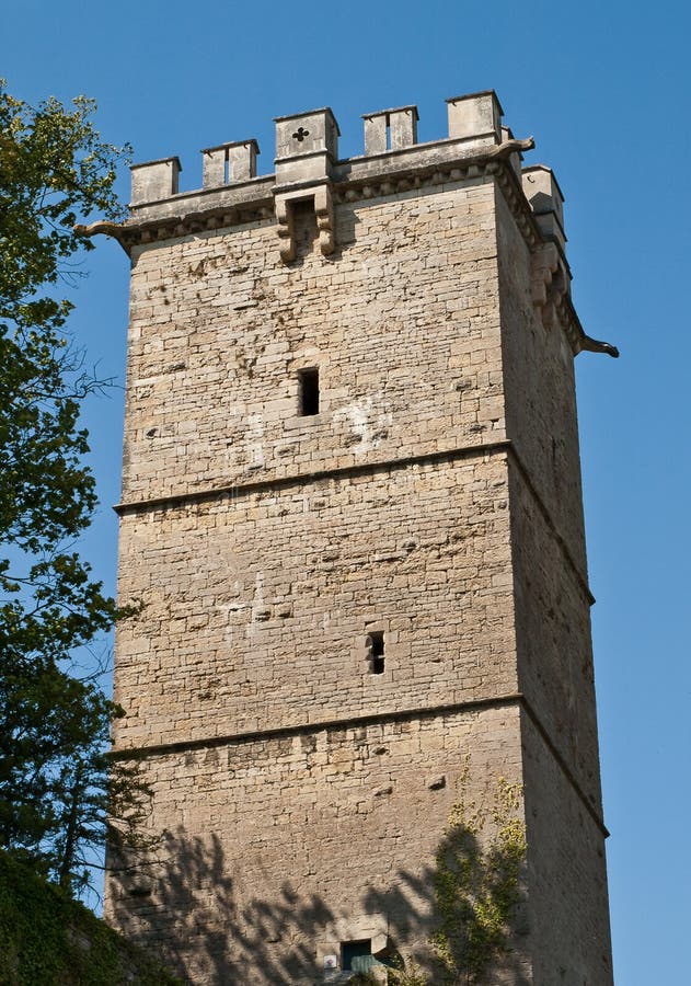 Old medieval castle tower stock image. Image of tower - 12318433