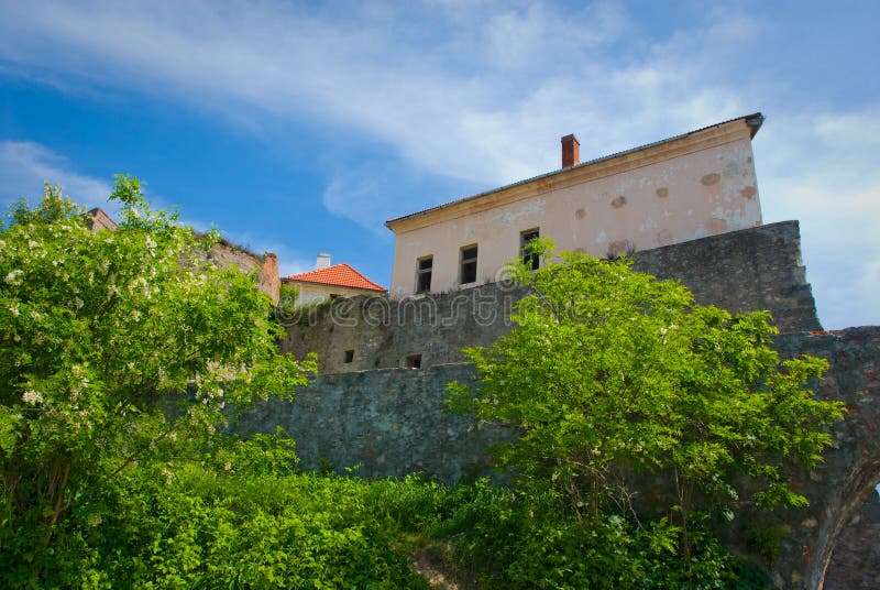 Old Medieval Castle with Towers Stock Image - Image of antique, fort ...