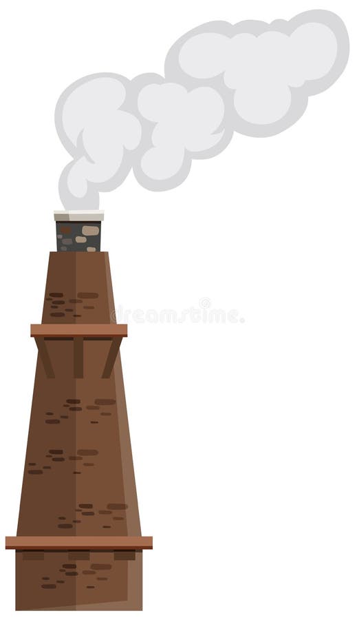 Old Medieval Chimney with Smoke Stock Vector - Illustration of medieval ...