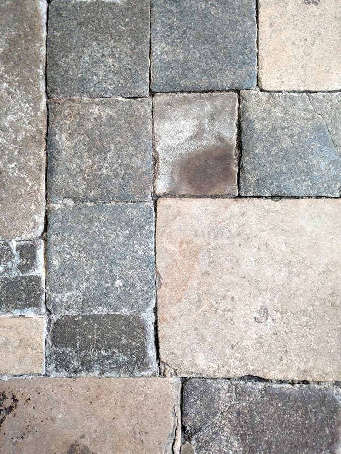 Old Medieval Church Flooring Stones Creating a Brick Pavement Floor ...