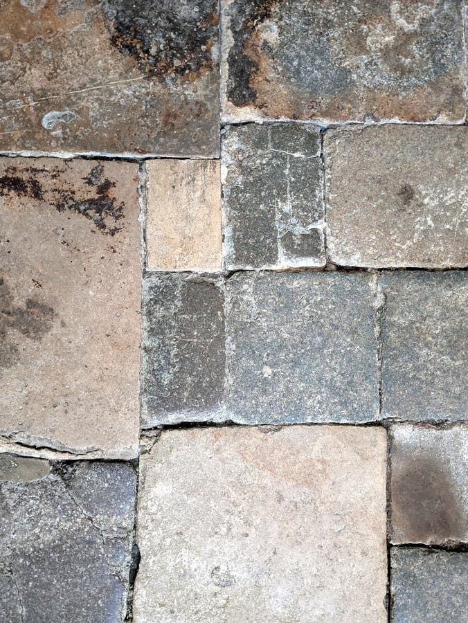Old Medieval Church Flooring Stones Creating a Brick Pavement Floor ...
