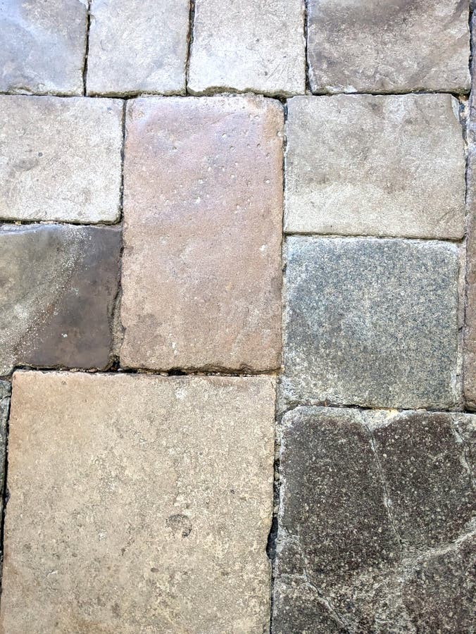 Old Medieval Church Flooring Stones Creating a Brick Pavement Floor ...