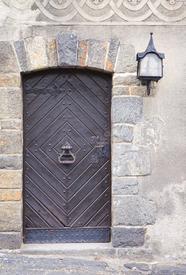 Old medieval door stock image. Image of medieval, stone - 16427011