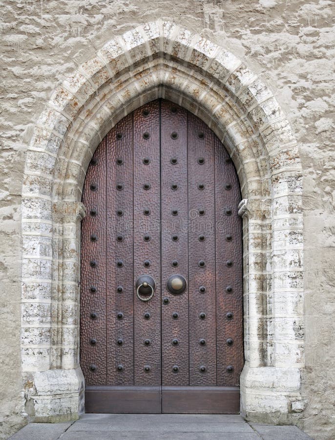 Old medieval gate stock photo. Image of facade, carved - 112463592