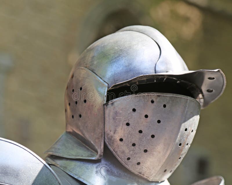 Old Medieval Helmet of a Soldier of the King Stock Image - Image of ...