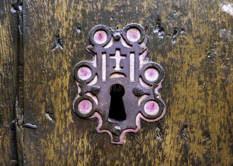 Old medieval lock stock photo. Image of metallic, cathedral - 322563044