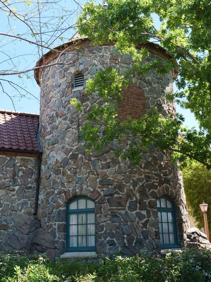 An Old Medieval Looking Stone Building Stock Image - Image of village ...
