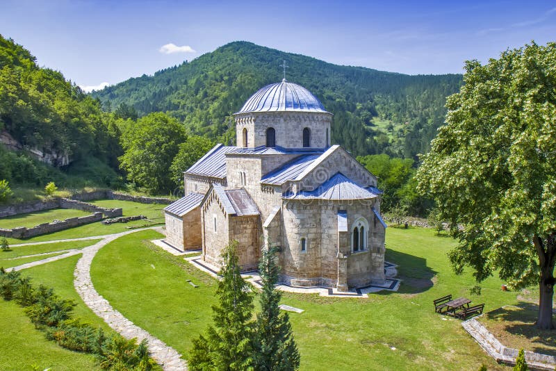 Old Medieval Monastery Gradac, Serbia Stock Image - Image of cultural ...