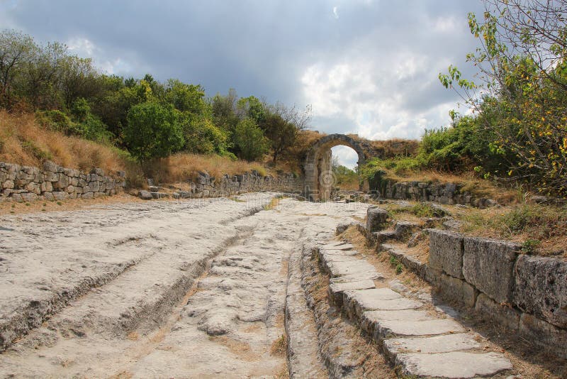 Old medieval road stock image. Image of history, travel - 39751447