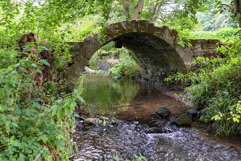 Old Medieval Stone Bridge Over a River Stock Photo - Image of europe ...