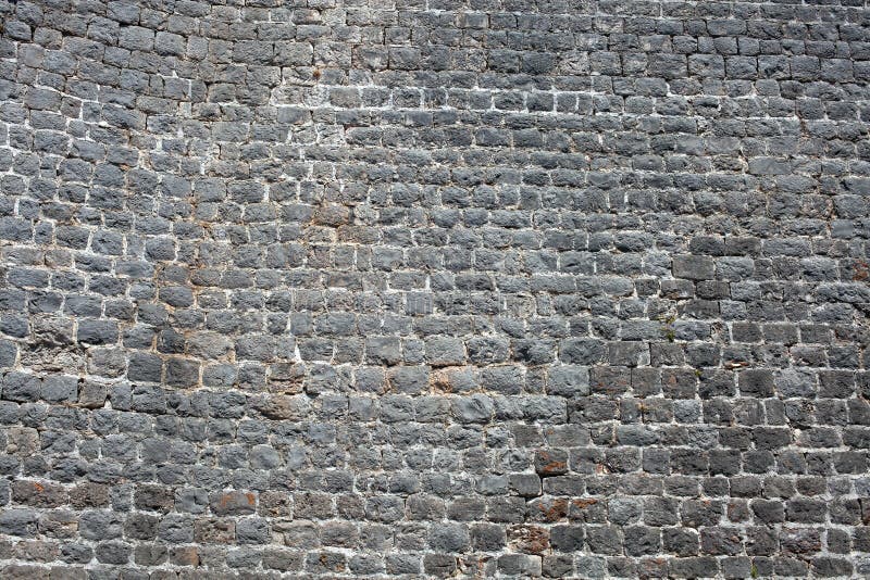 Old Medieval Stone Fort Wall Path Tiling Stock Image - Image of ...