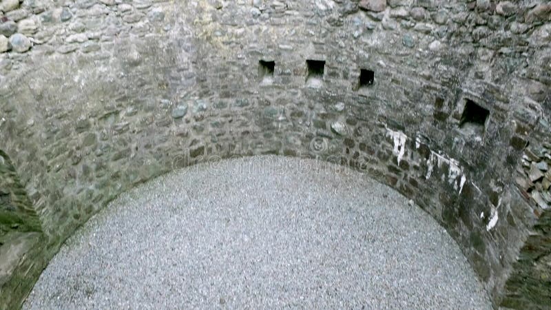 Old Medieval Tower with Loopholes Inside 56 Stock Video - Video of fort ...