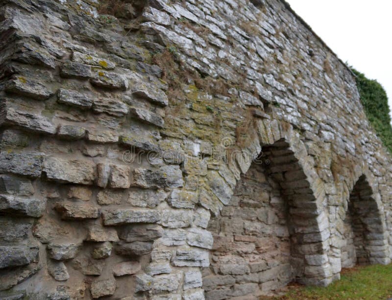 Old Medieval Wall Construction Stock Photo - Image of workmanship ...