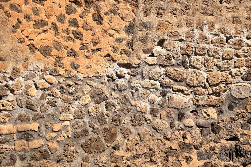 Old Medieval Wall Made from Yellow Stone Stock Photo - Image of ...