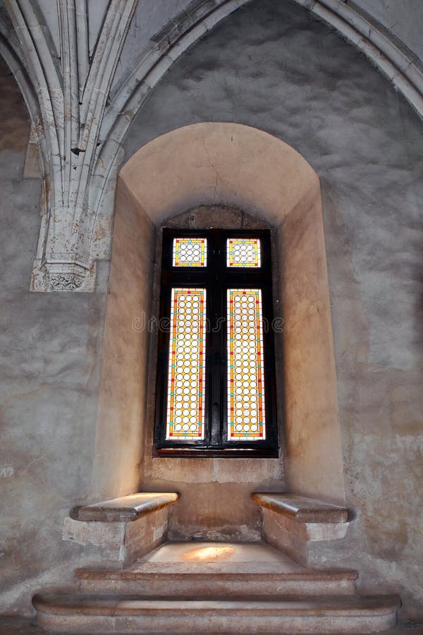 Medieval Window stock photo. Image of diamond, summer, stained - 100942