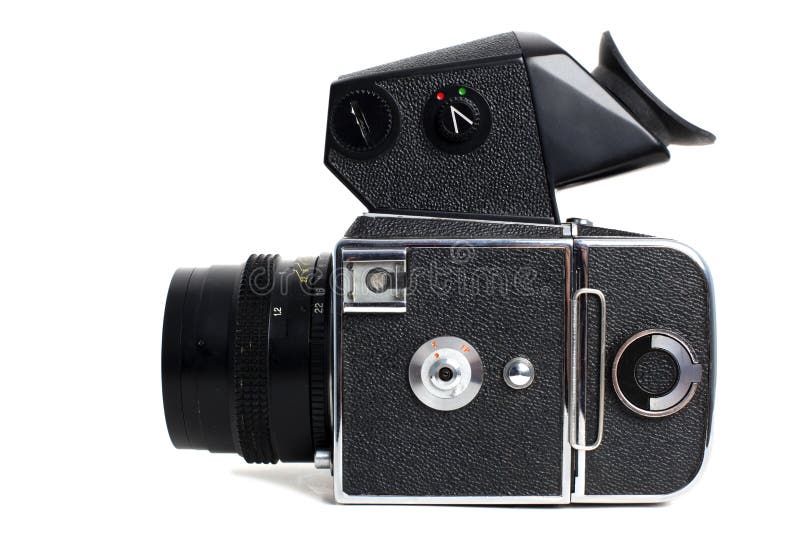 Old medium format camera stock photo. Image of black - 22458212