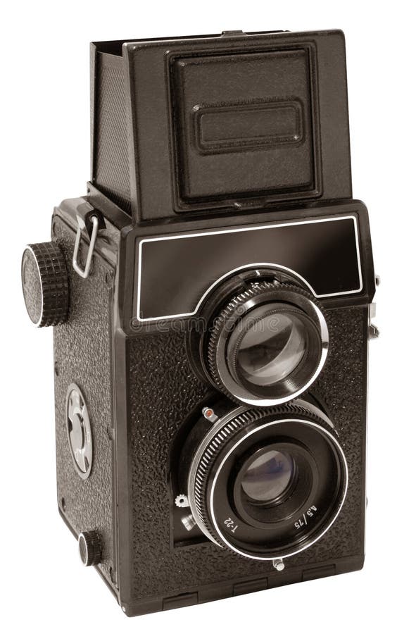 Old Medium Format Film Camera Stock Image - Image of vintage, machine ...
