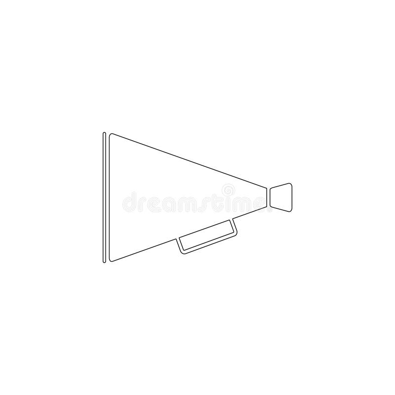 Old Megaphone. Flat Vector Icon Stock Vector - Illustration of ...