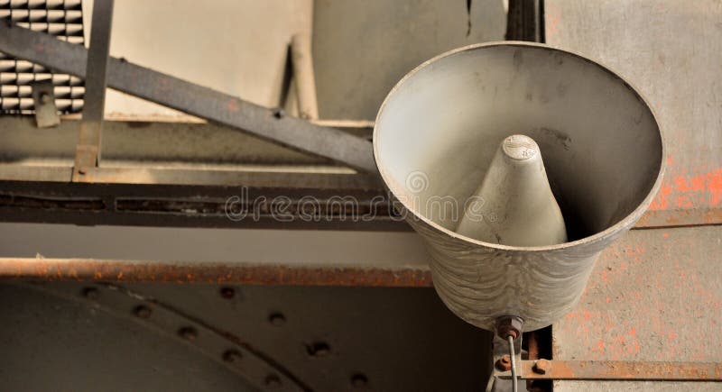 Megaphone Hanging on a Brick Wall Stock Photo - Image of isolated ...