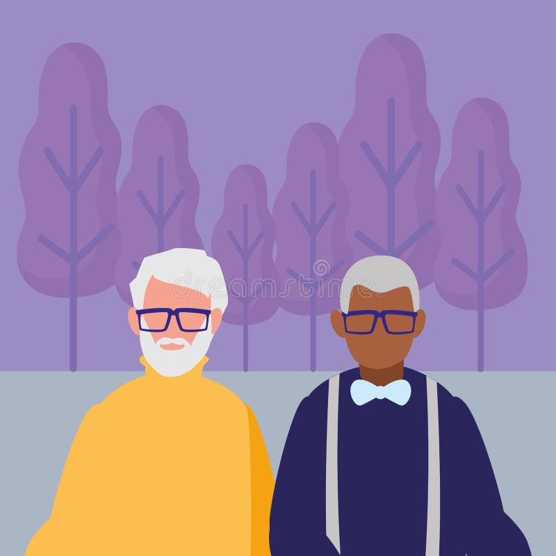 Old men design stock vector. Illustration of friendship - 135386827