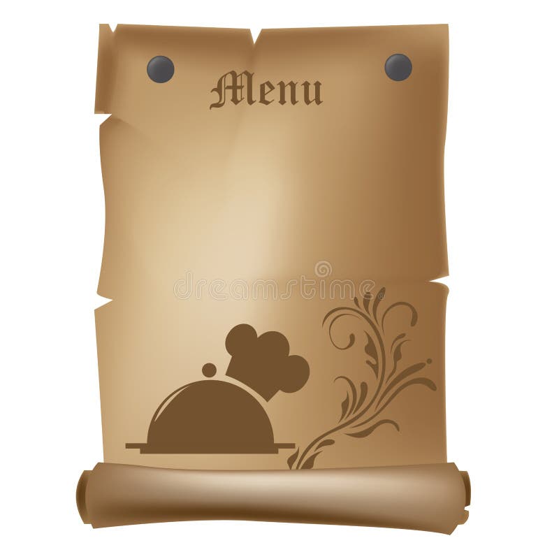 Old menu stock illustration. Illustration of menu, pattern - 34945527