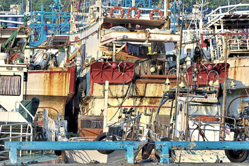 Old and mess cargo ships stock photo. Image of outdoors - 61537090