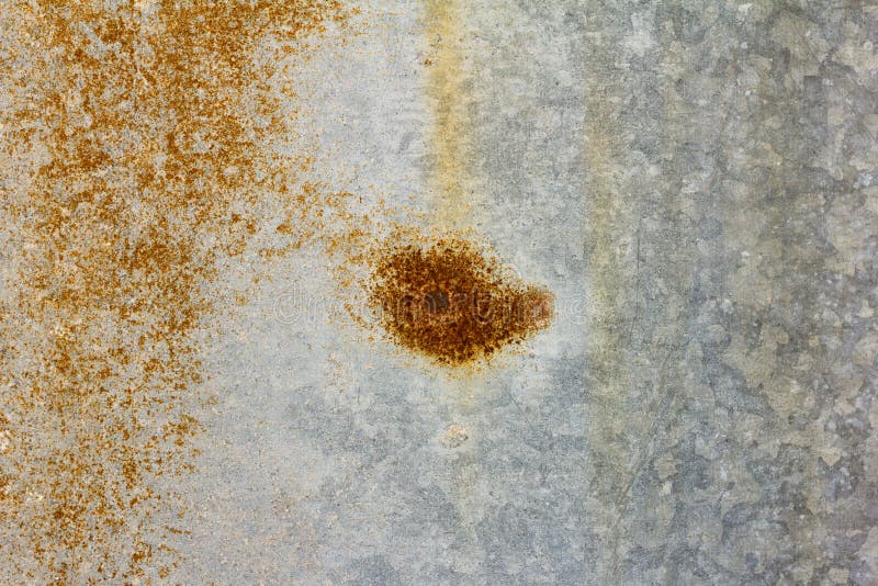 Old Metal Background with Spots and Streaks of Rust.Rusty Galvanized ...