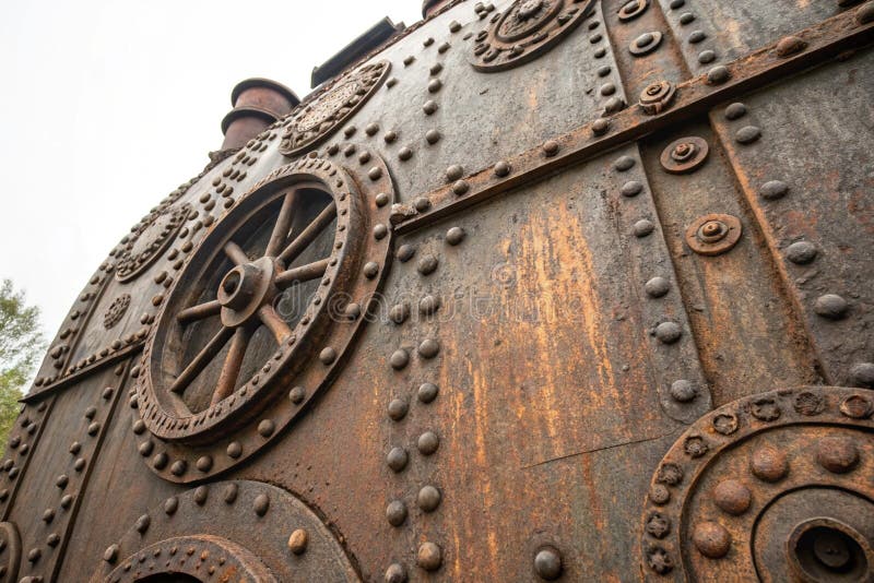 Old Metal Background in Steam Punk Style Stock Illustration ...