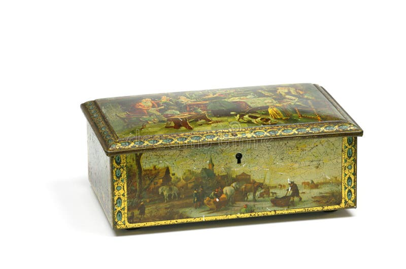Old metal box stock photo. Image of scenes, texture, painted - 10288874