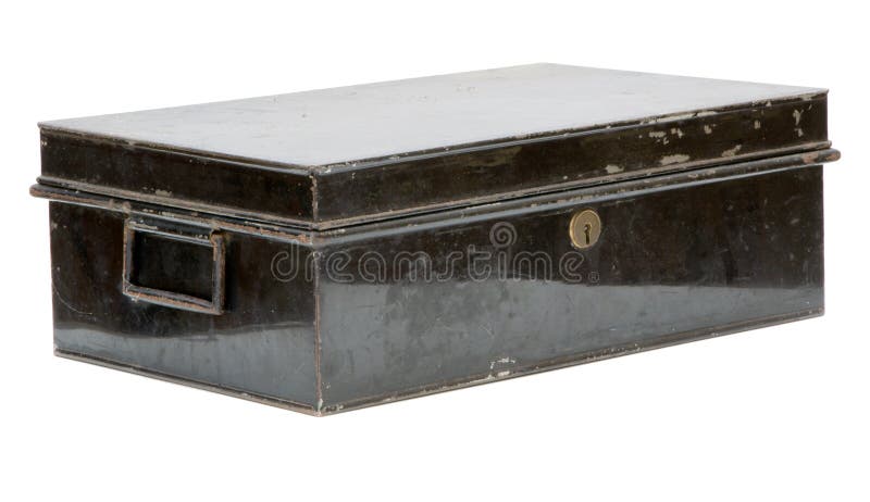 Old metal box stock photo. Image of background, trunk - 6737300