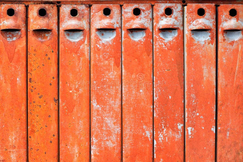 Old Metal Boxes Peeled Paint and Rust Stock Image - Image of frame ...