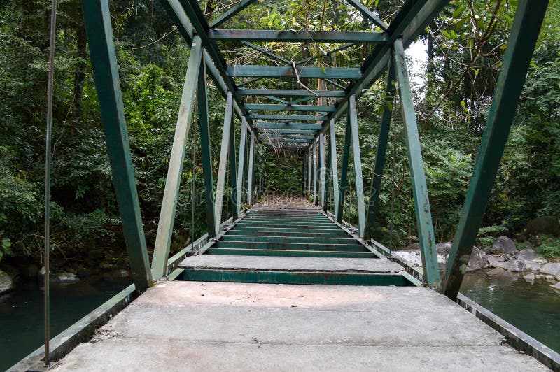 Old metal bridge stock image. Image of metal, iron, travel - 89871789