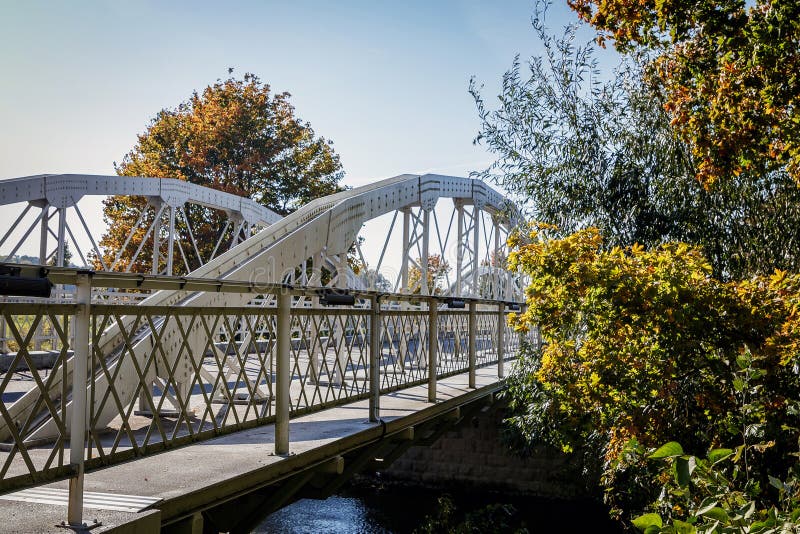 Old metal bridge stock photo. Image of rusty, architecture - 129832282
