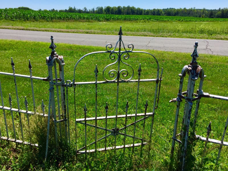 Old cemetery gate stock image. Image of cemetery, gate - 121803033