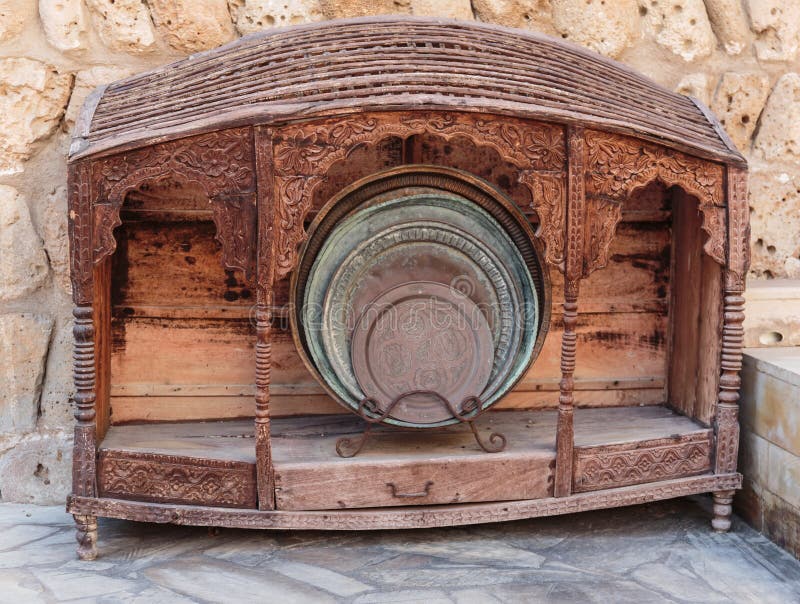 Old metal cookware Arab stock photo. Image of iron, house - 158341432