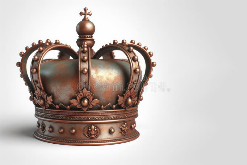 An Old Metal Crown Covered with Rust. Space for Text. Stock ...