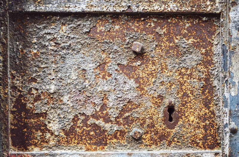 Old Metal Door Texture with Rust Stock Image - Image of asian, penang ...