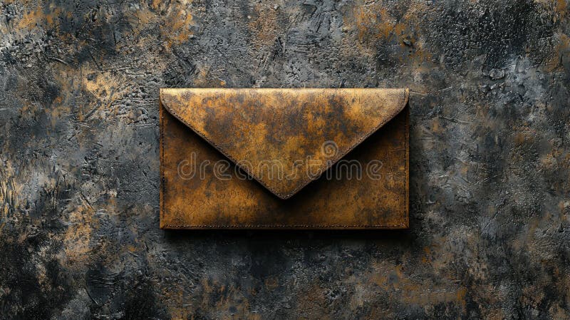 Old Metal Envelope on a Grunge Background Stock Photo - Image of mockup ...