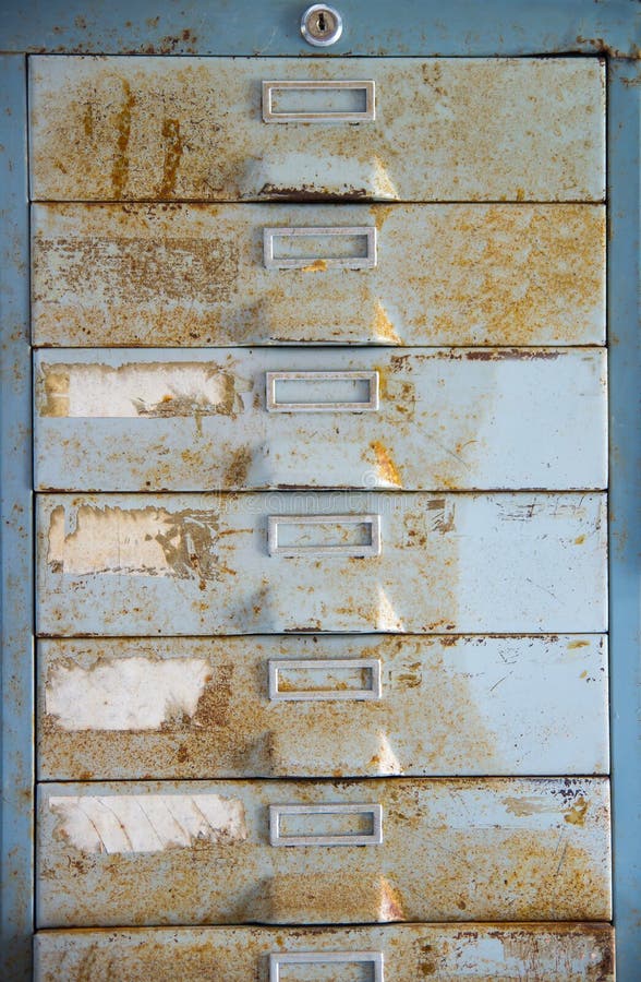 Old metal file cabinet stock photo. Image of close, locker - 41301278